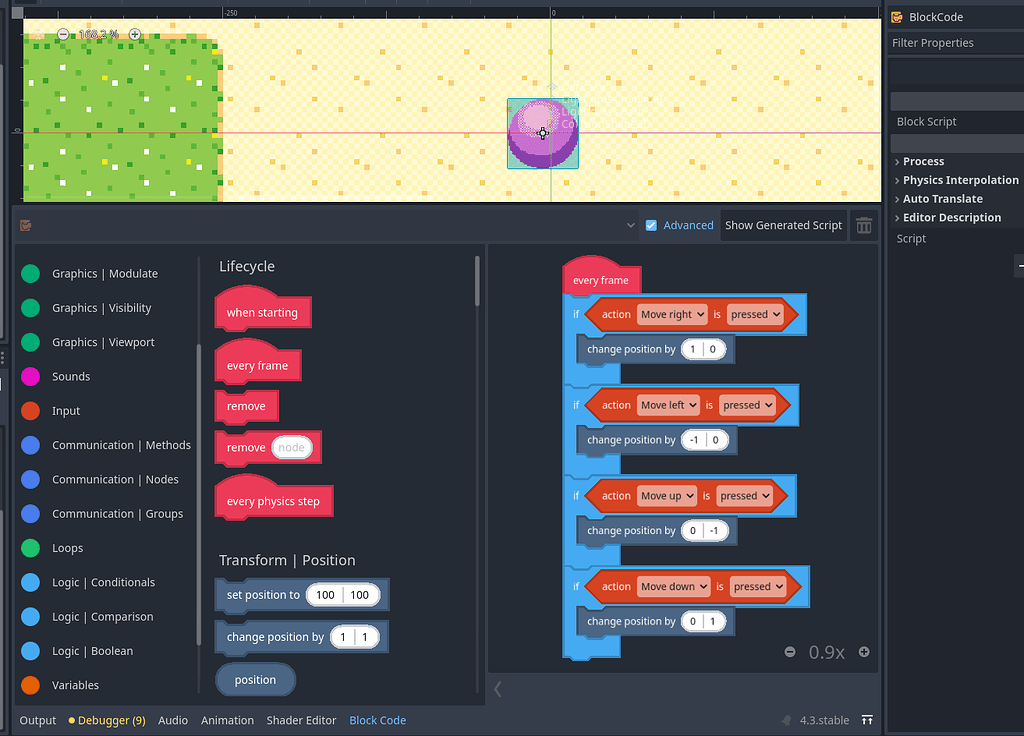 Help With Block Coding Plugin Programming Godot Forum 6972