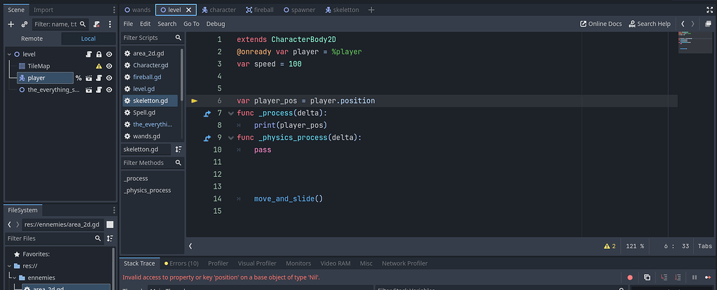 Cannot get a nodes position via a unique name - Programming - Godot Forum