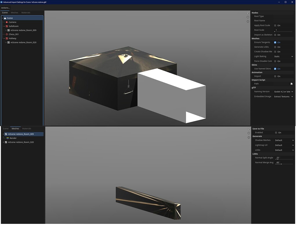 Importing glb mesh from blender ends up stretched in godot - Help ... Importing glb mesh from blender ends up stretched in godot - Help ...