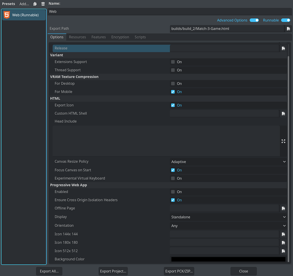 How to reduce the size of the game's release bundle for HTML? - Help - Godot Forum