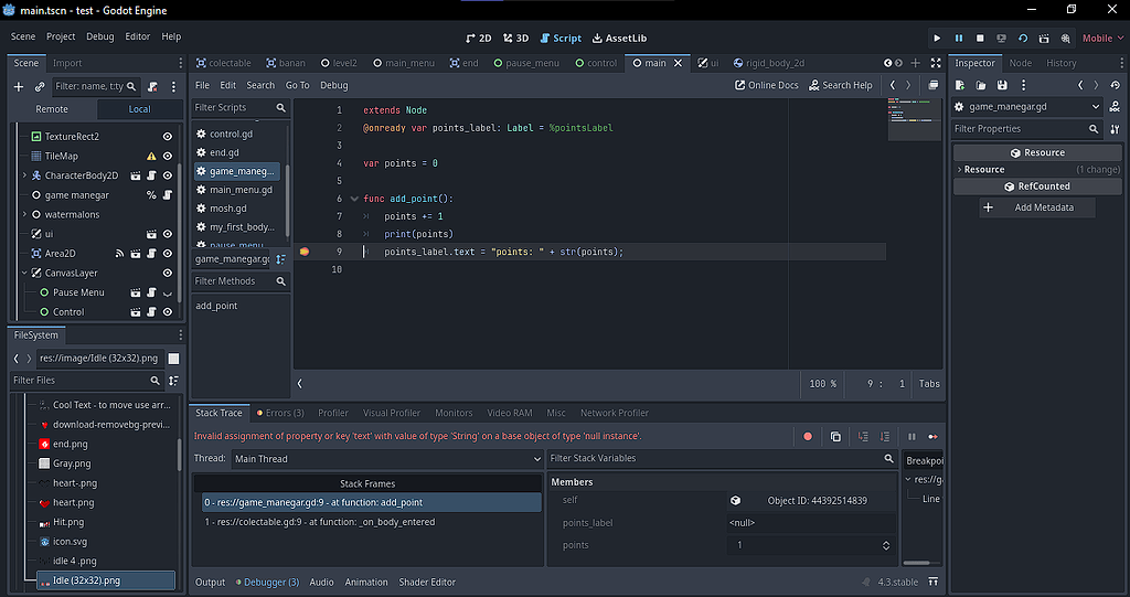 Why this cod not working - Programming - Godot Forum