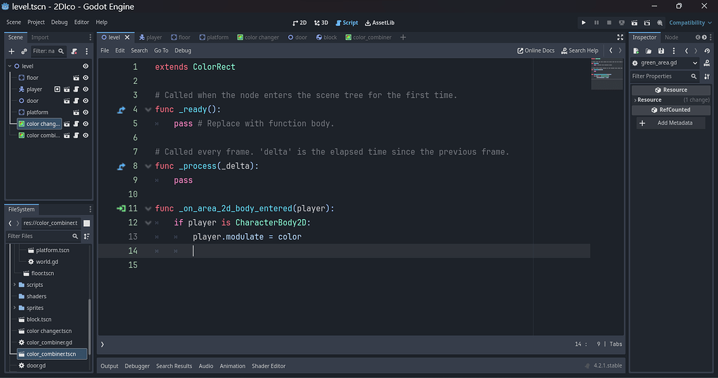 Combining two colors into a new third color - Programming - Godot Forum