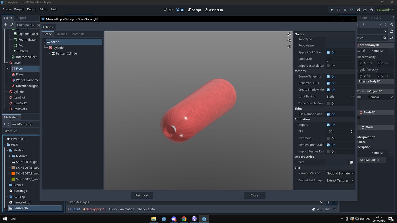 Problem with texture when importing from blender to godot. - Help - Godot Forum