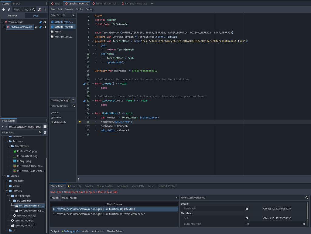 Don't know why my code is failing at this line - Help - Godot Forum