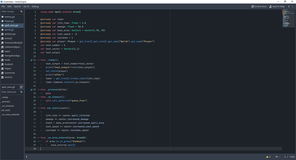 How to create an area spell - Programming - Godot Forum