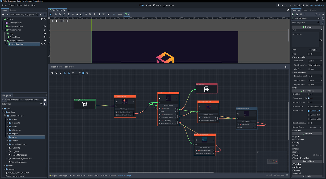 Introducing the Scene Manager Plugin for Godot! - Plugins - Godot Forum