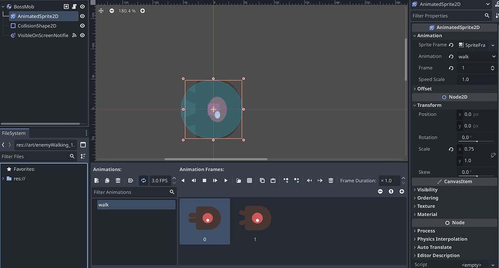 2D object does not rotate - Help - Godot Forum