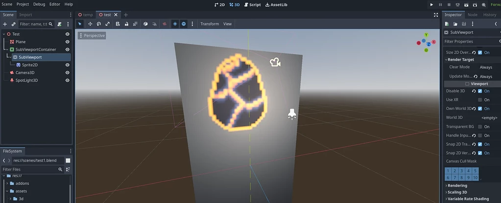 Subviewport texture is blurry but settings are set to nearest - Help - Godot Forum