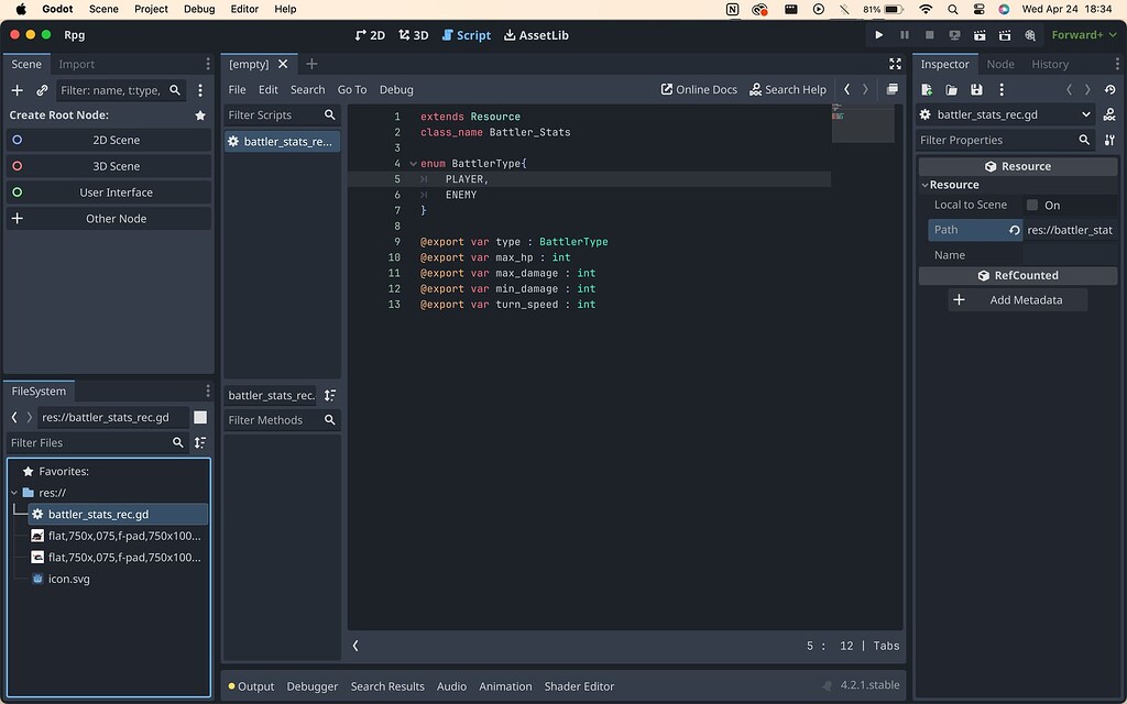 I can't find my new Resource! - Help - Godot Forum