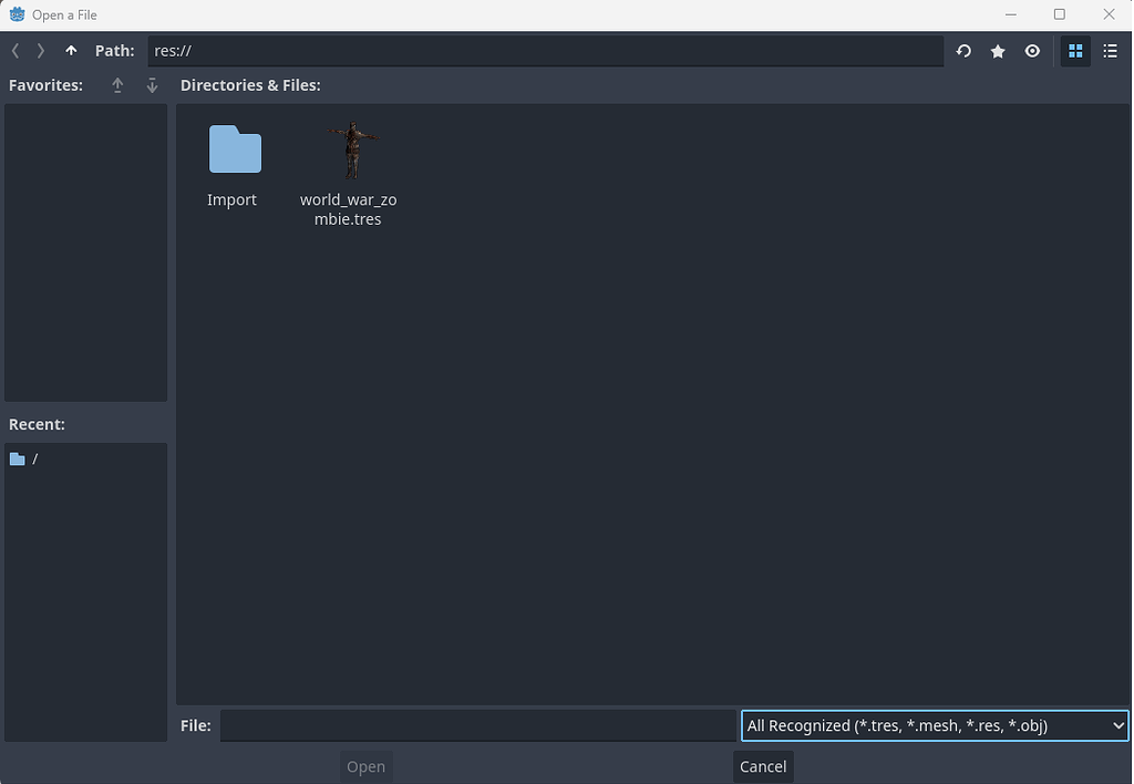 Unable to see the gltf format when i am trying to use a gltf model for ...