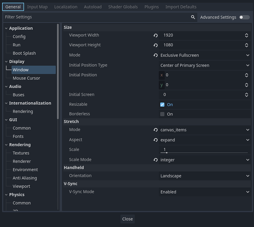 How to properly set project settings and change resolution with code for 2D game? - Help - Godot ...