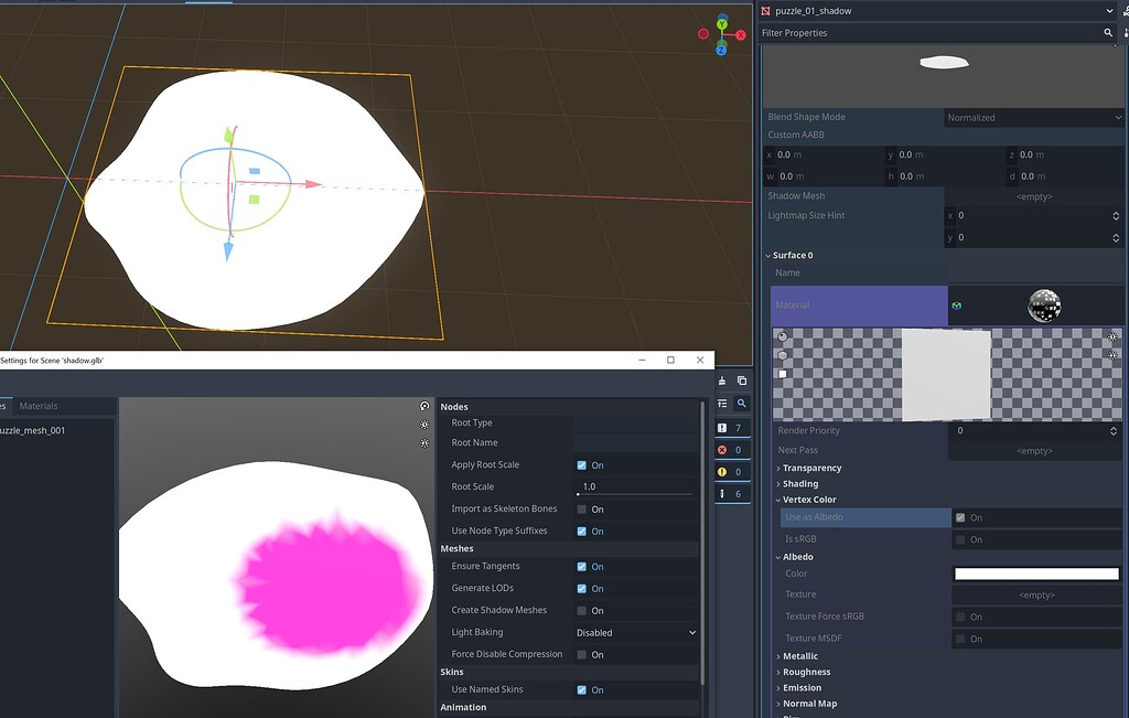 Vertex color import problem - Shaders - Godot Forum