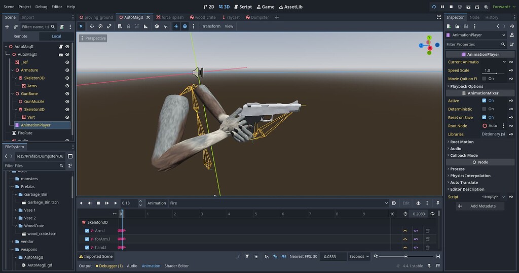 Exporting Blender GLTF format with child of bone constraint - Animation - Godot Forum