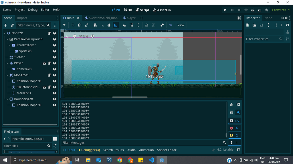 CollisionShape2D Width - Programming - Godot Forum