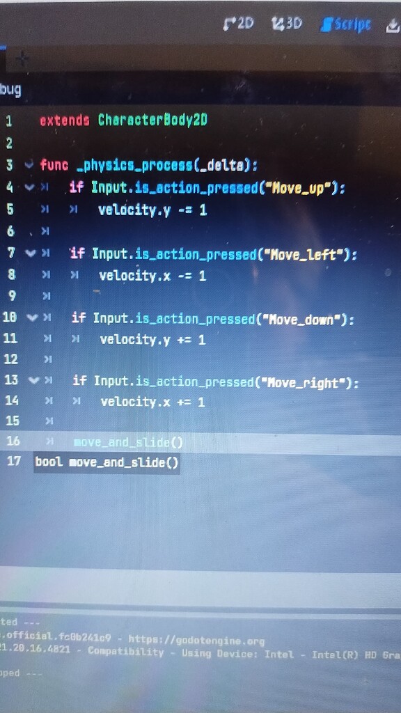 Player movement not working - Help - Godot Forum