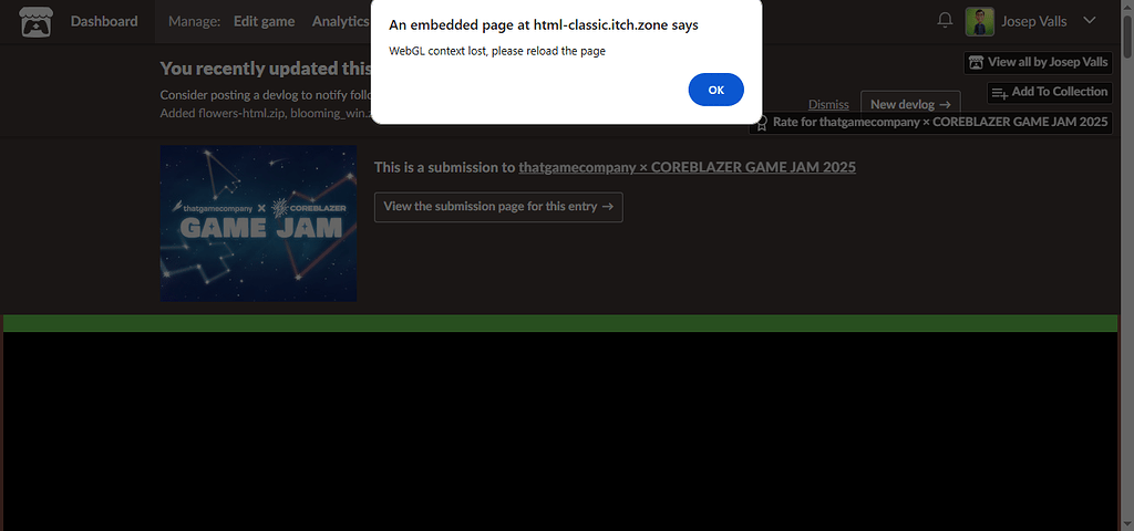 WebGL context lost - Help - Godot Forum