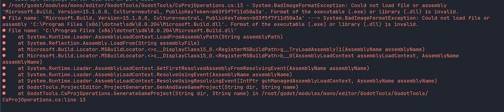 Failed to Create C# Solution - Help - Godot Forum
