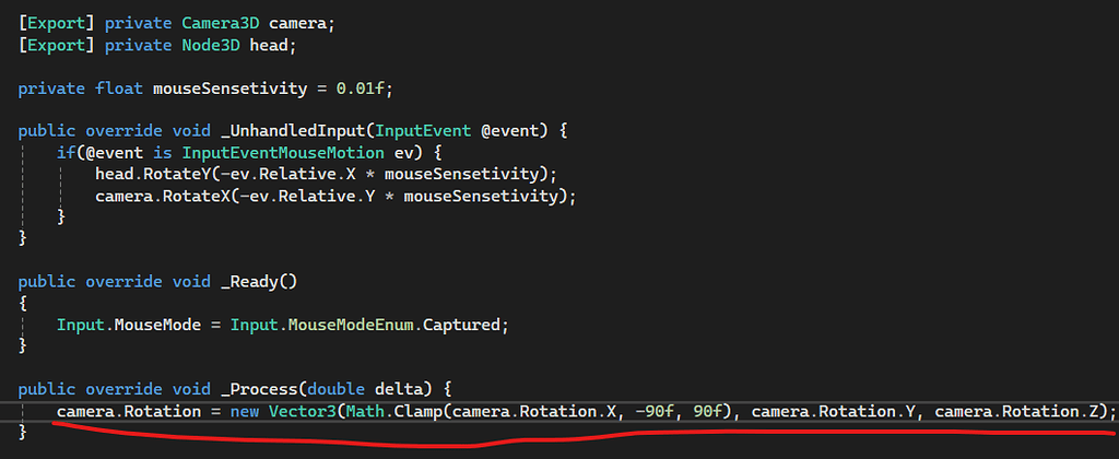 Godot C# node rotation clamping - Help - Godot Forum