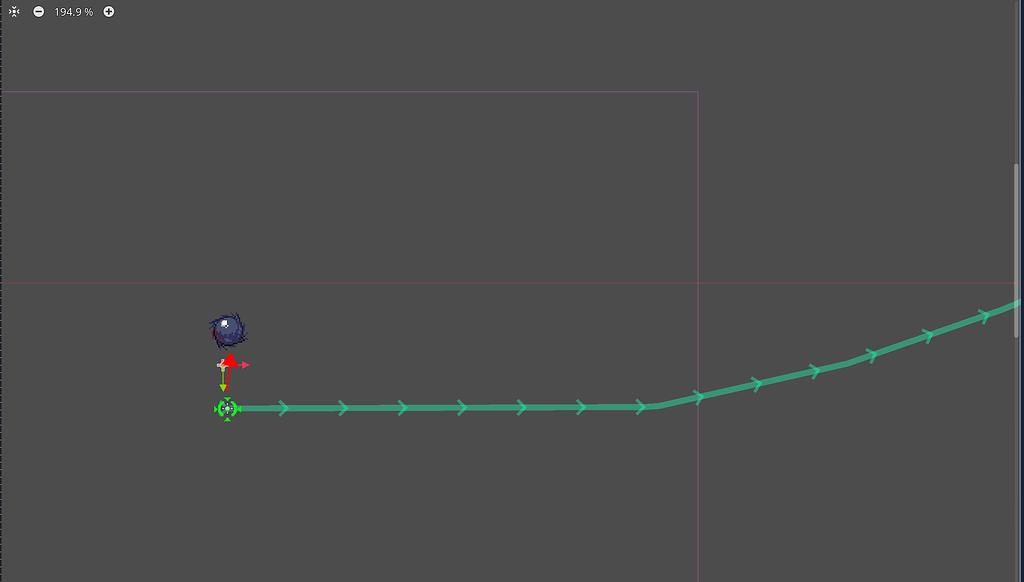 How do i make the position of my sprite in a path2D be the closest distance to my player node ...