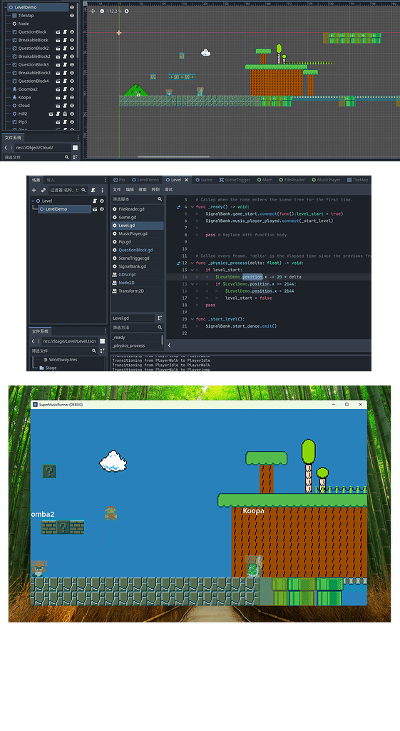 I wanted to make an auto-scrolling level, but I ran into a problem - Help - Godot Forum