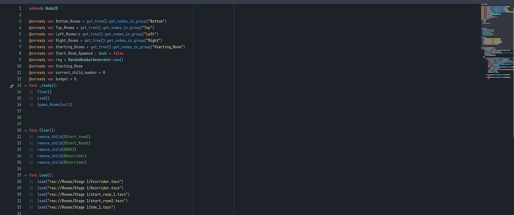 Having trouble with spawning a randomly generated dungeon (instantiating in particular ...