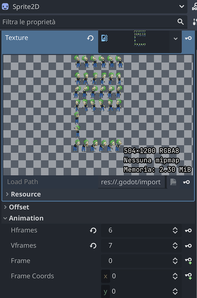 Sprite2D Animation section - Animation - Godot Forum
