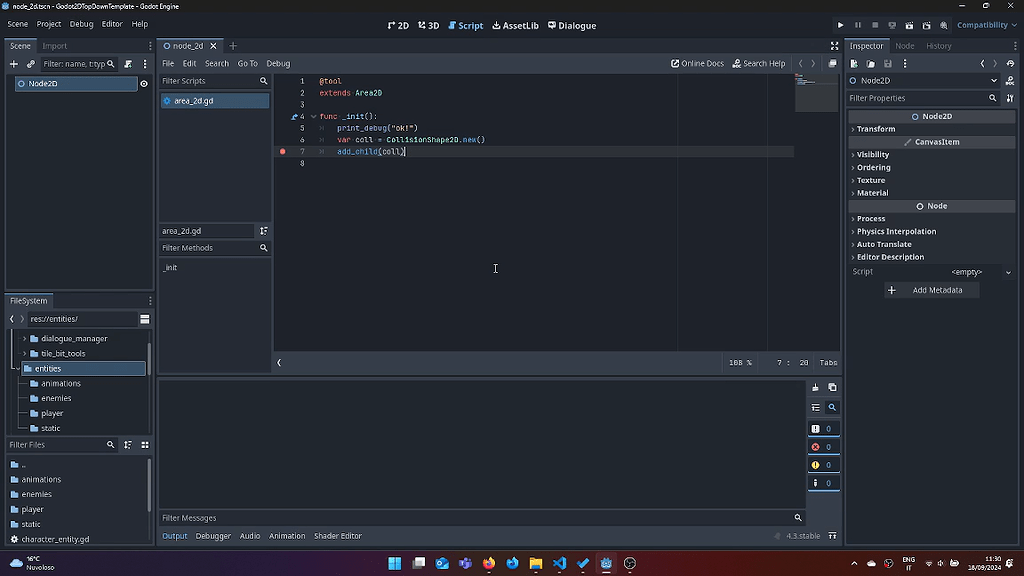 Instantiating a node through code in editor? - Programming - Godot Forum Instantiating a node through code in editor? - Programming - Godot Forum