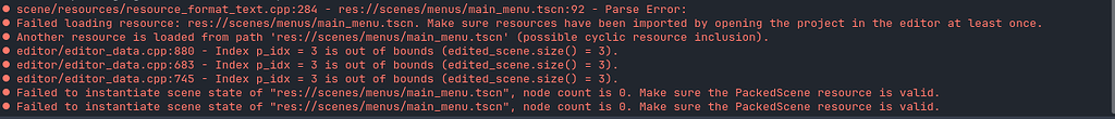 Godot keeps switching between two scenes being corrupted? - Help ...