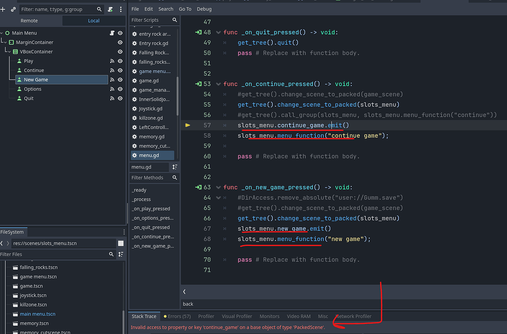 How do I call a function/emit a signal from another scene without using ...