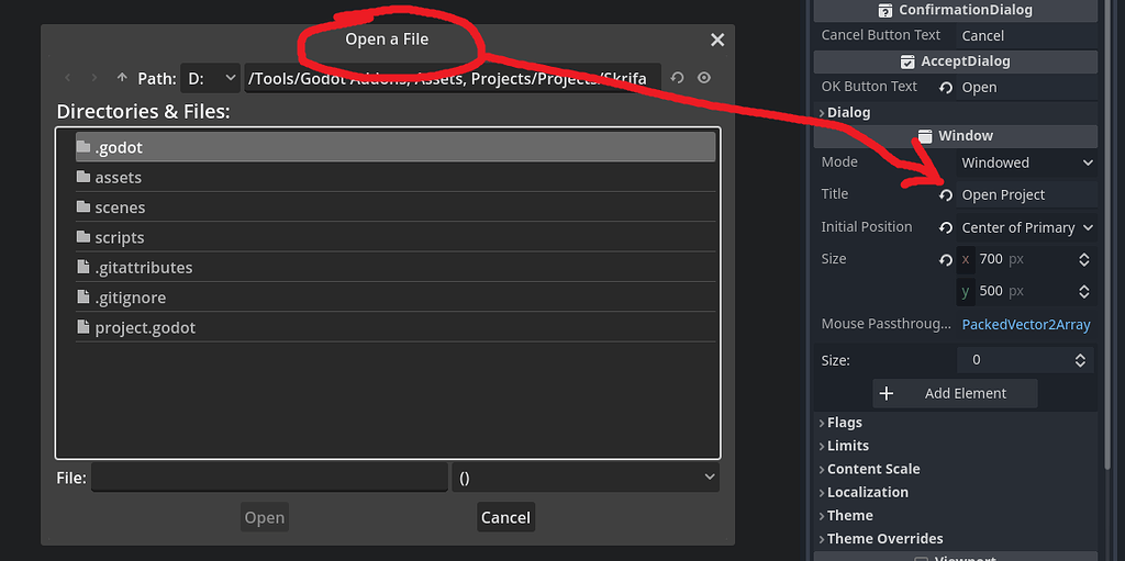 File dialog title bug? - General - Godot Forum