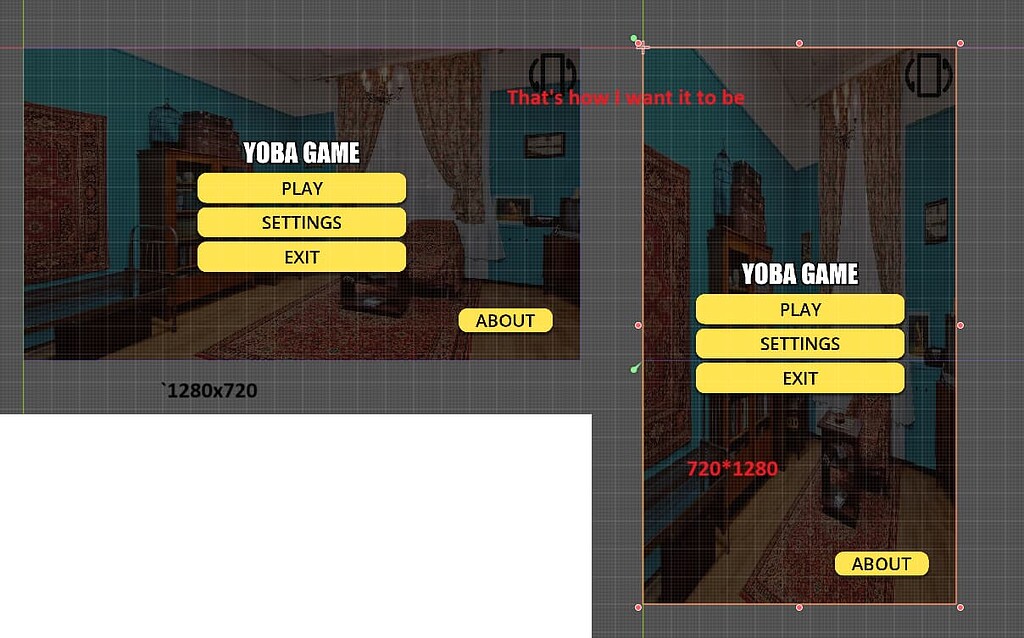 Keeping scale when switching to portrait mode. - UI - Godot Forum