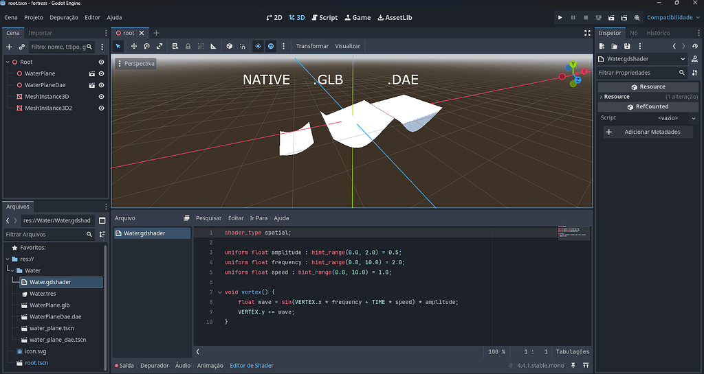 Godot bug or my fault? Shader and Vertex! - Shaders - Godot Forum