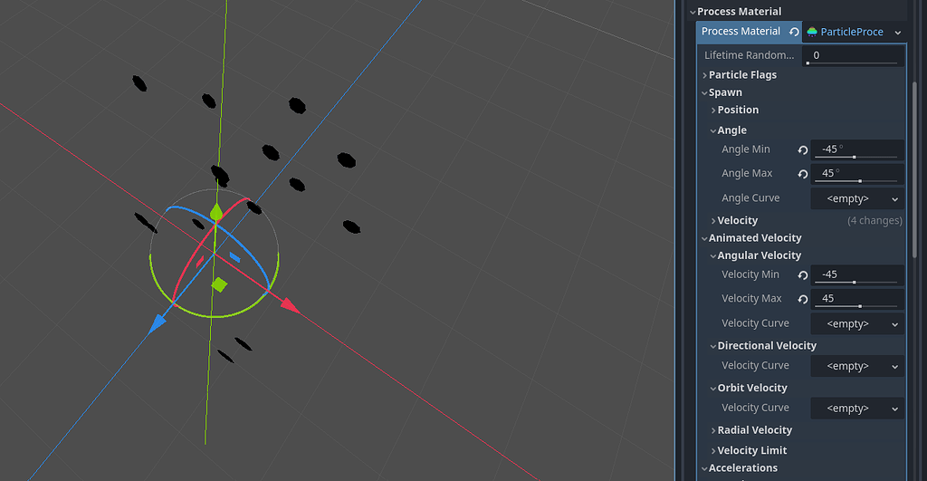 I can't get my 3d gpu particles to rotate - Help - Godot Forum
