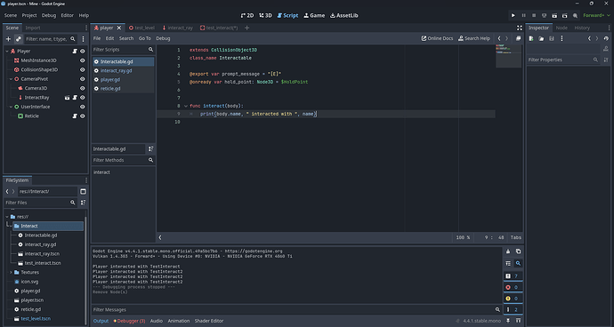 Pick up and drop item code help - Programming - Godot Forum