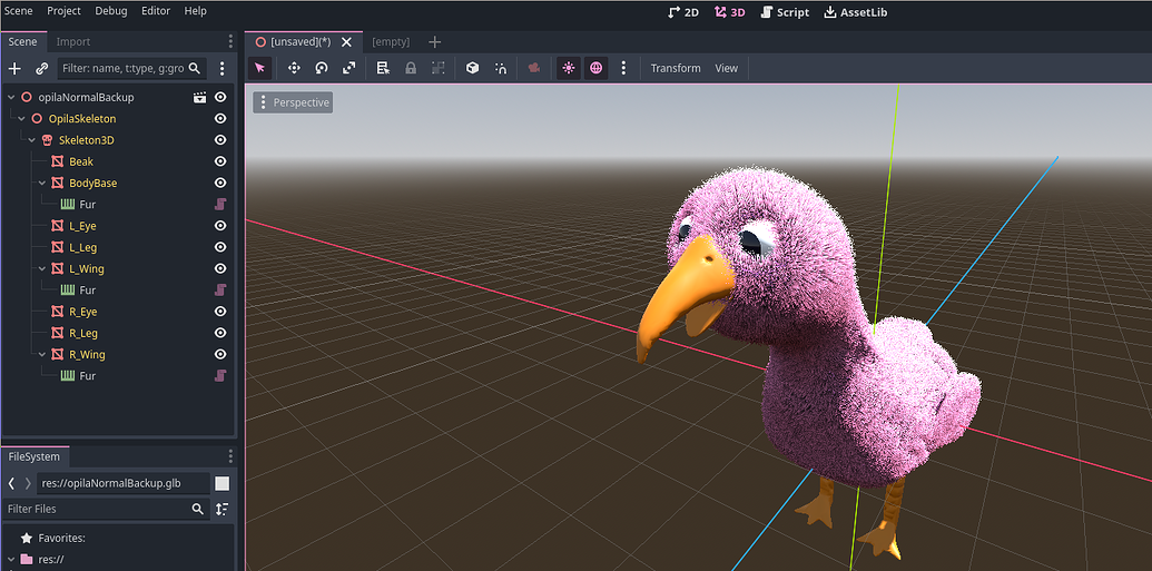 Bringing hair particles from Blender into Godot 4 - Help - Godot Forum