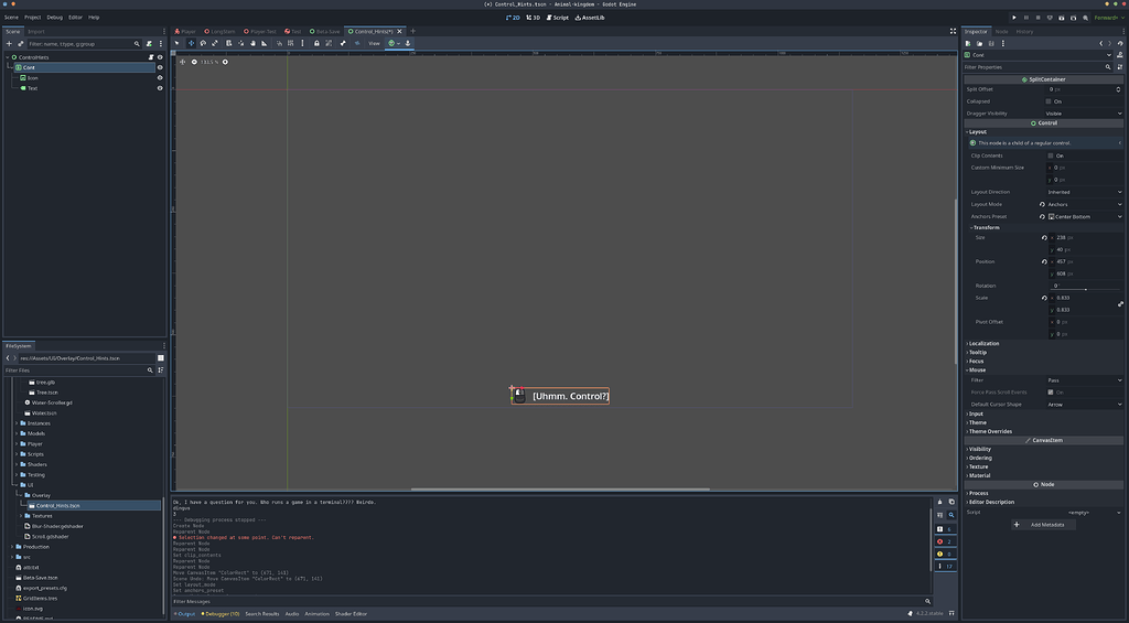 How to put color behind something (UI) - Help - Godot Forum
