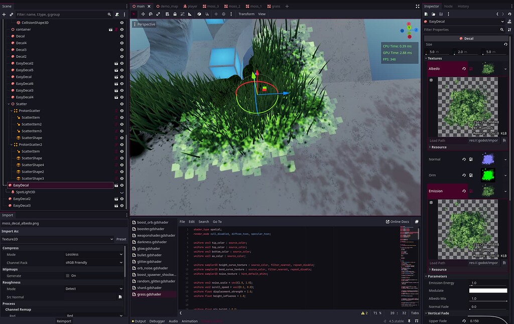 Why are decals utterly broken (they're compressing my textures to ass ...