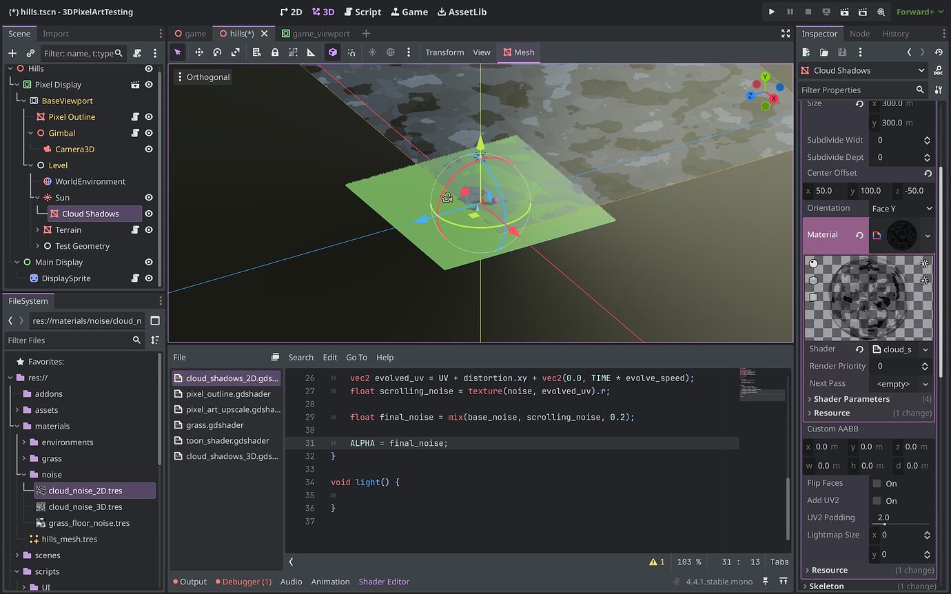 How to change shadow opacity in gdshader - Shaders - Godot Forum