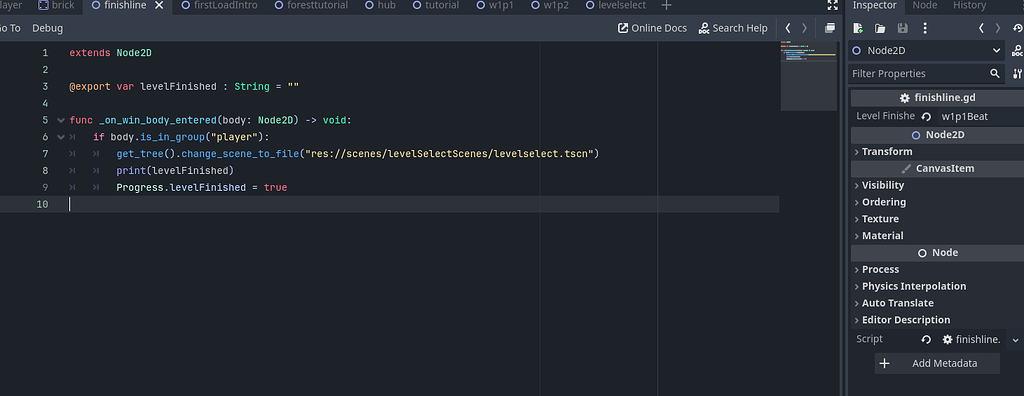 Level Progression System - Help - Godot Forum