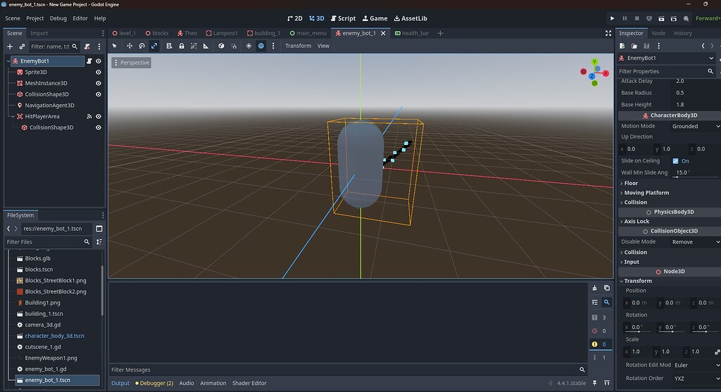 Collision Body Adjustment Stops Enemy Character from Moving Towards the ...