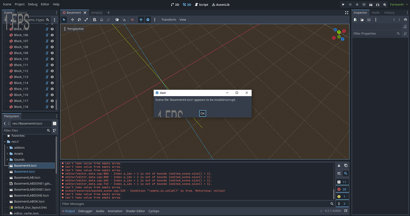 Error Scene File Appears To Be Invalid Corrupt Help Godot Forum