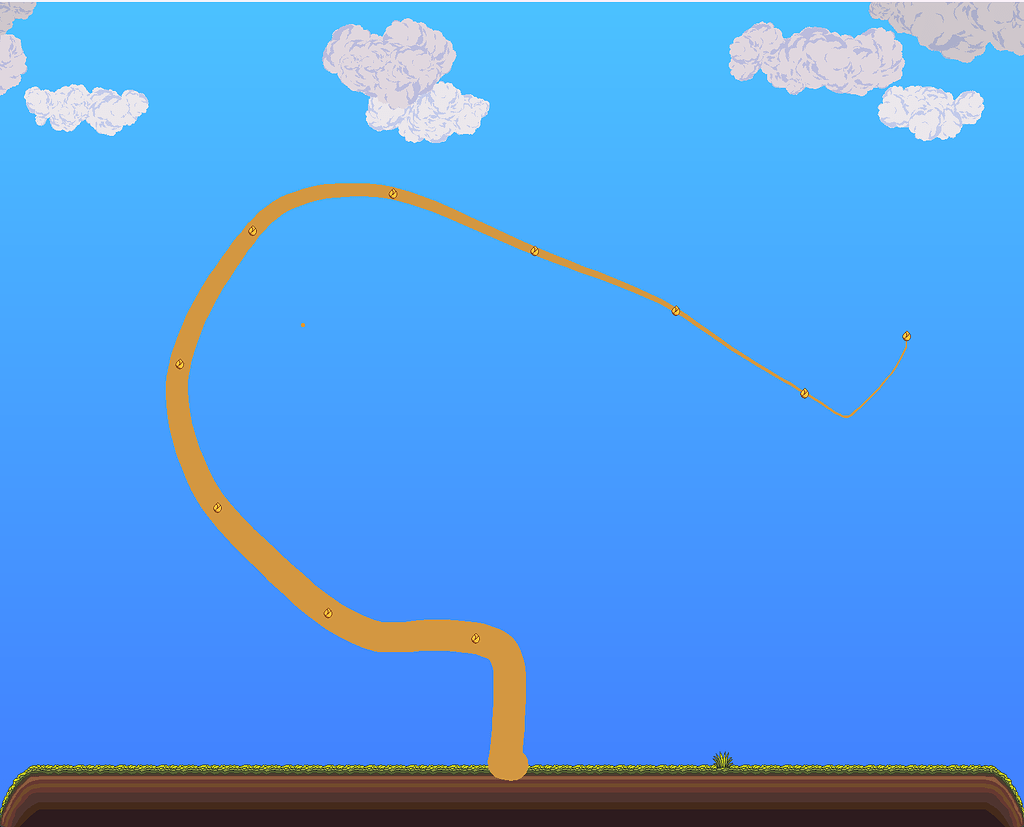 Drawing after the mouse VS drawing after the character body following ...