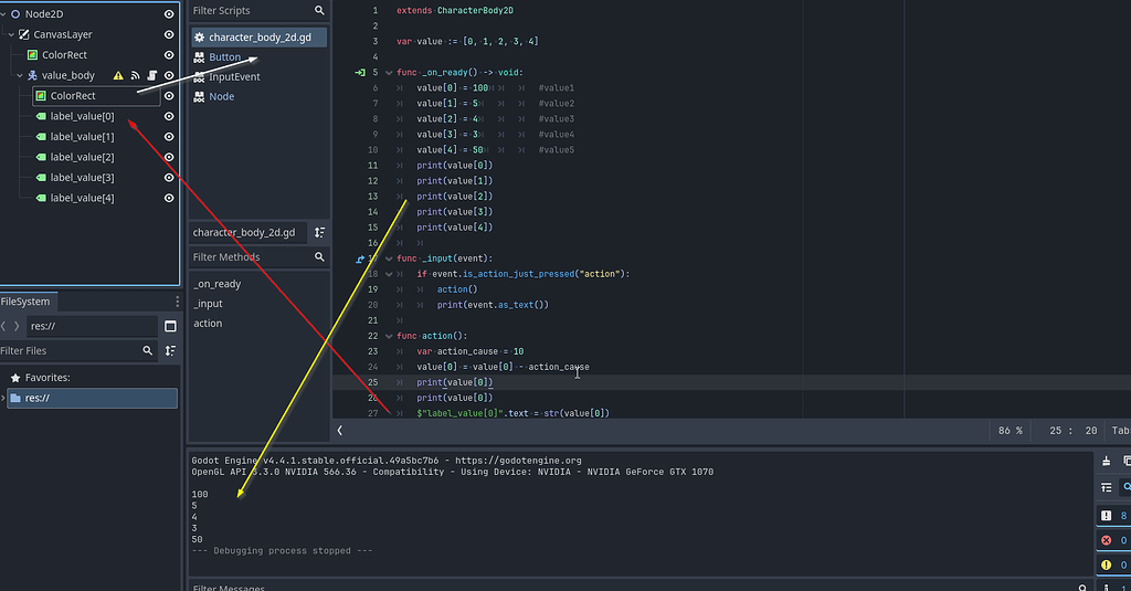 Beginner question: User input and variable labels - Programming - Godot Forum