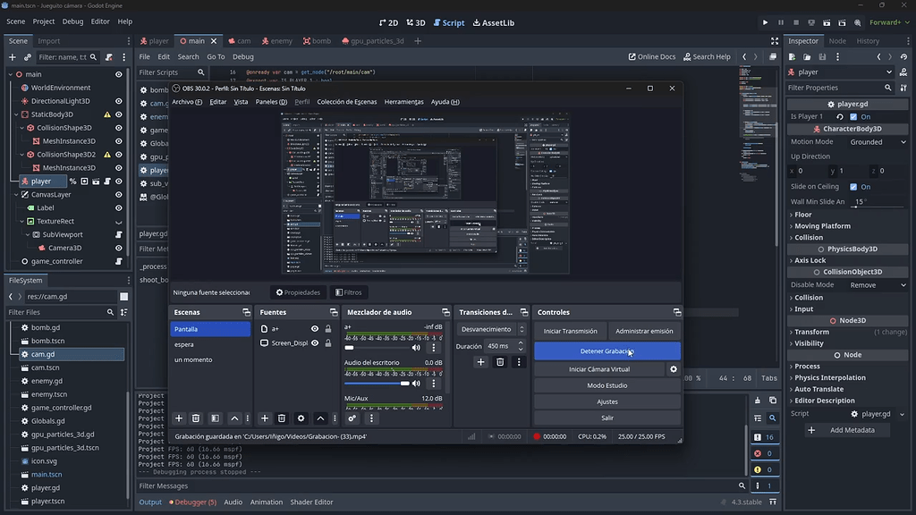 Character moving around a camera - Help - Godot Forum
