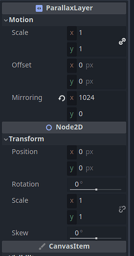 ParallaxBackground offsetting a single tile texture - Help - Godot Forum