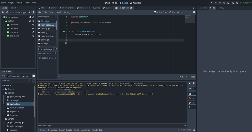 How do i make buttons work? - Help - Godot Forum