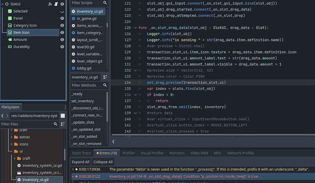 Trying to assign a scene as drag_preview - Help - Godot Forum