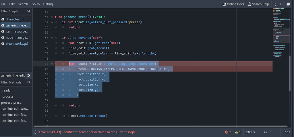 "the identifier “Steam” isn’t declared in the current scope." - Help - Godot Forum