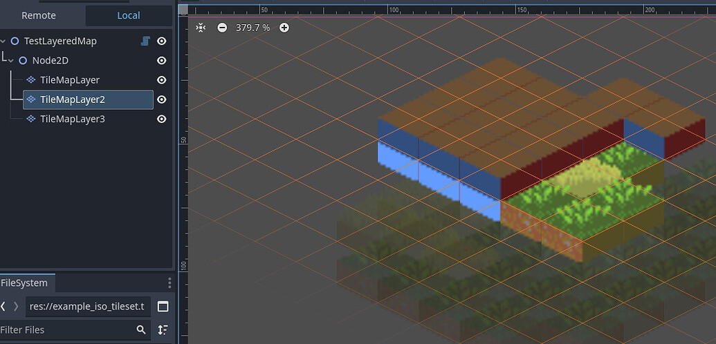 How do I correctly stack isometric TileMapLayers? - Help - Godot Forum