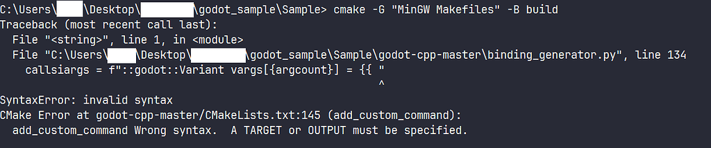 Build sample with CMake and C++ - Help - Godot Forum